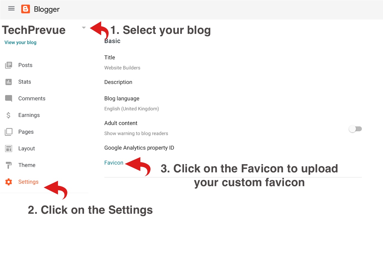 How to Change Favicon for Blogger or Blogspot?